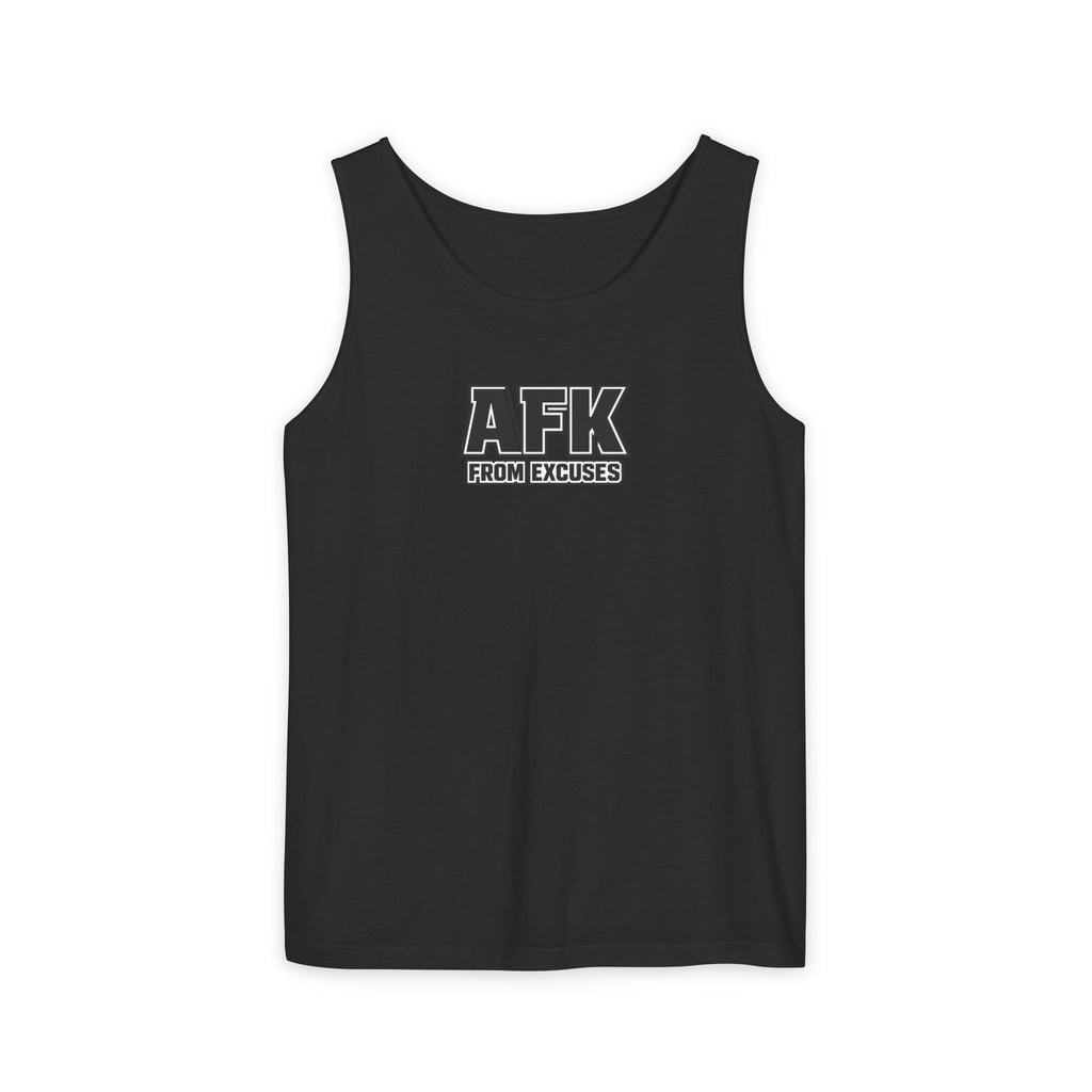 AFK From Excuses Tank Top — Funny Gamer Workout Comfort Colors Tank ...